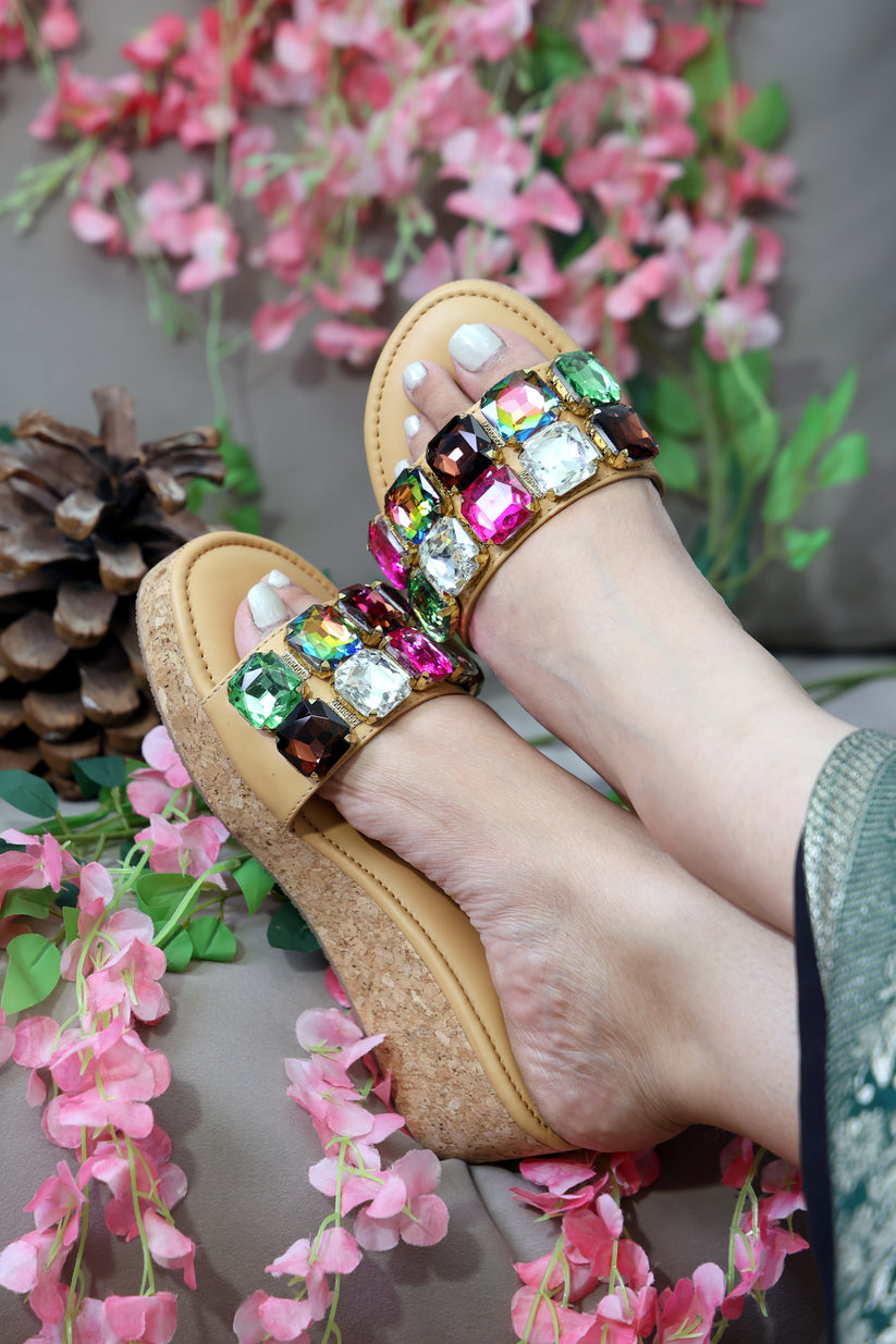 Rainbow Stone Wedge TT06 – TheTipToes
