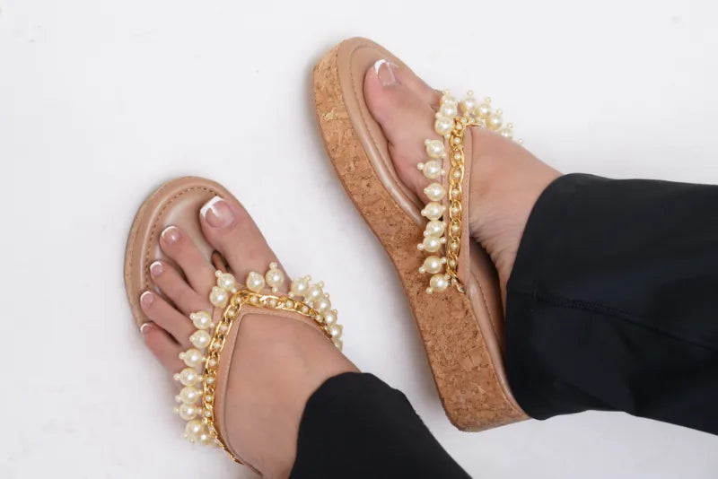 Pearl Tan Wedge TT08 – TheTipToes